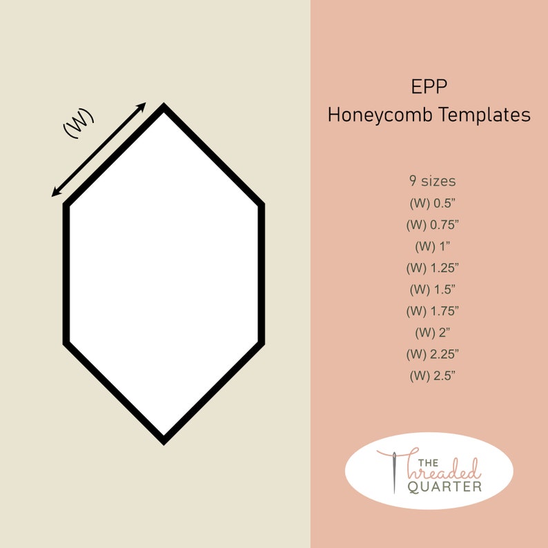 9 Sizes Printable Honeycomb EPP Templates PDF Instant Download - Etsy