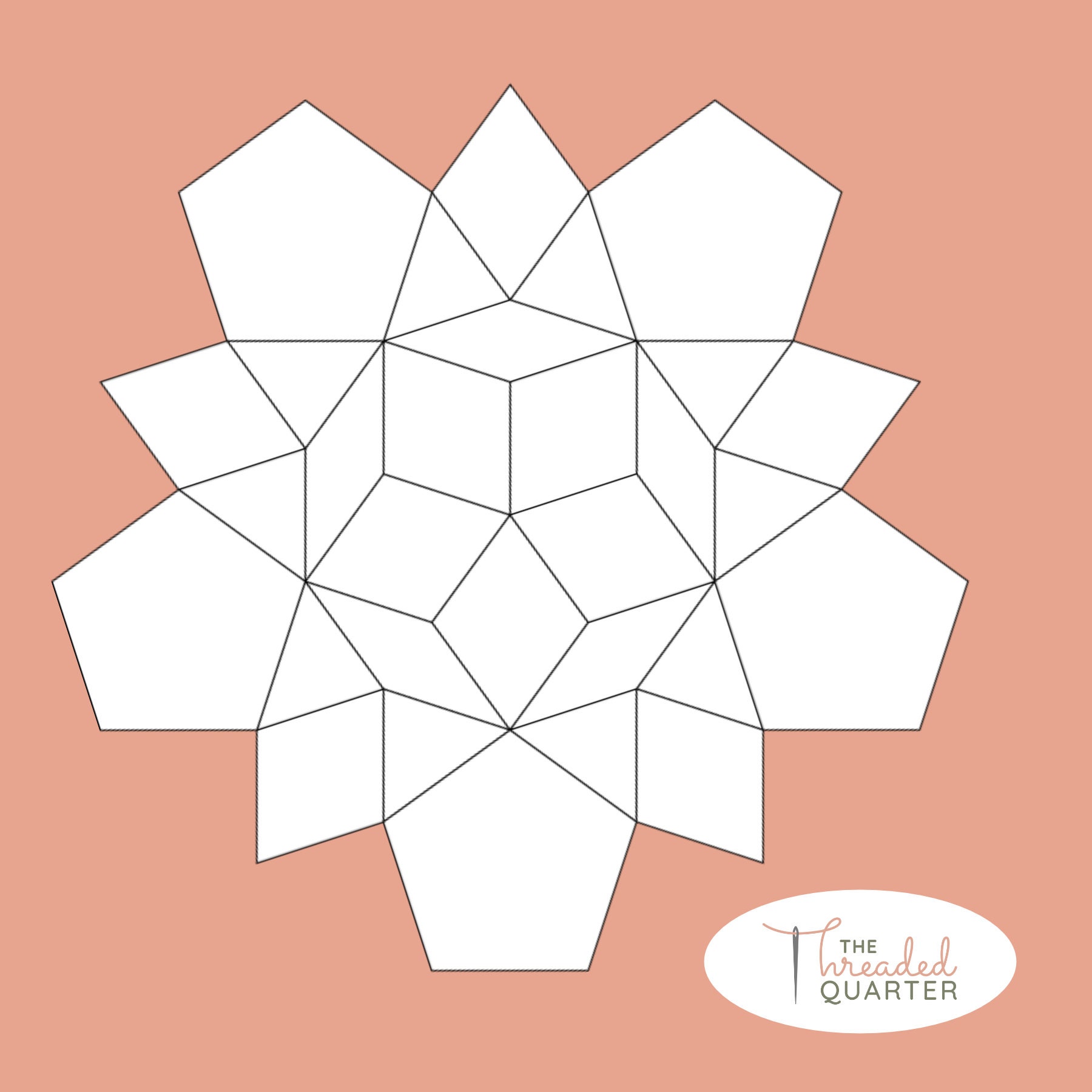 1 INCH - 5 Sided Shapes Pack - EPP Templates PDF Instant Download ...