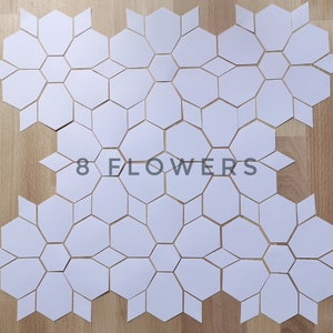 Pre-cut Geranium Paper Templates for English Paper Piecing - Designed ...