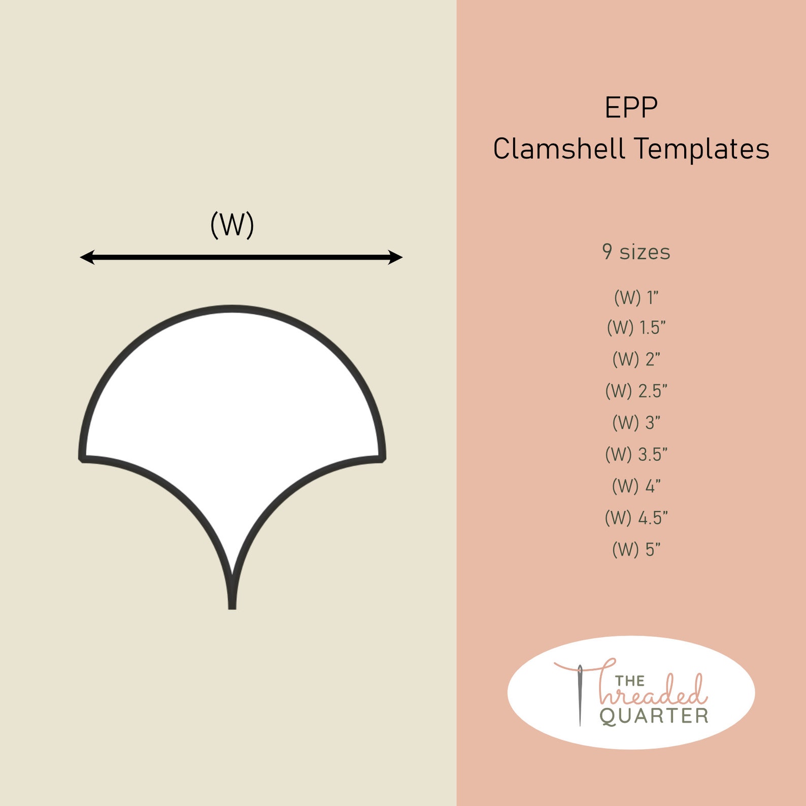 9 Sizes Printable Clamshell EPP Templates PDF Instant Download - Etsy