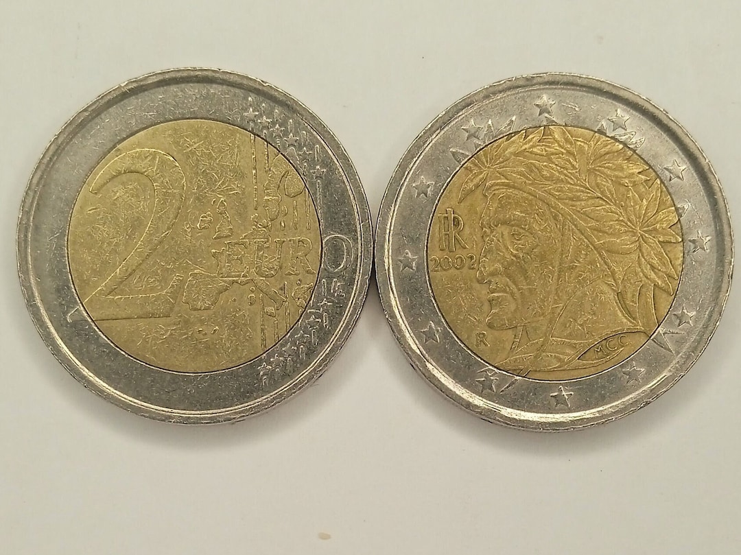 2 Euro Coin From 2002 Italy - Etsy
