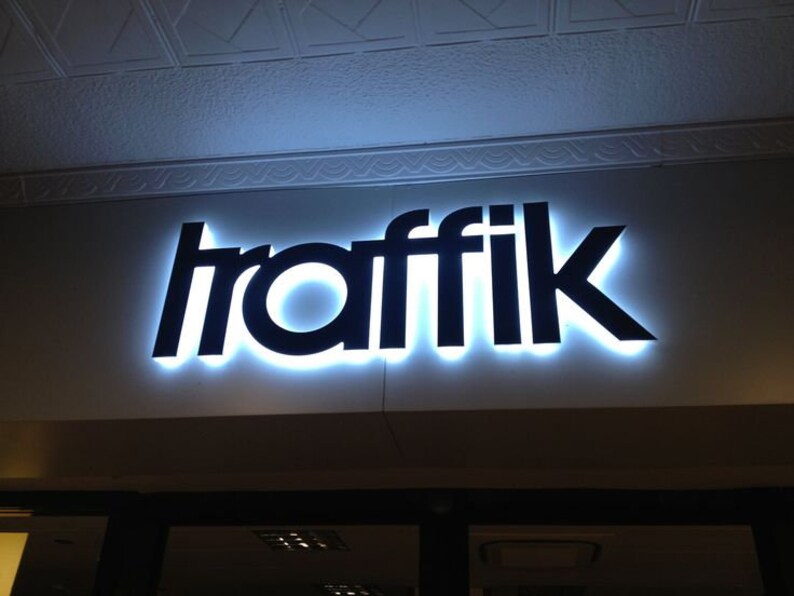 Custom Metal Sign Business Sign 3d Backlit Sign Salon Decor Metal Sign ...