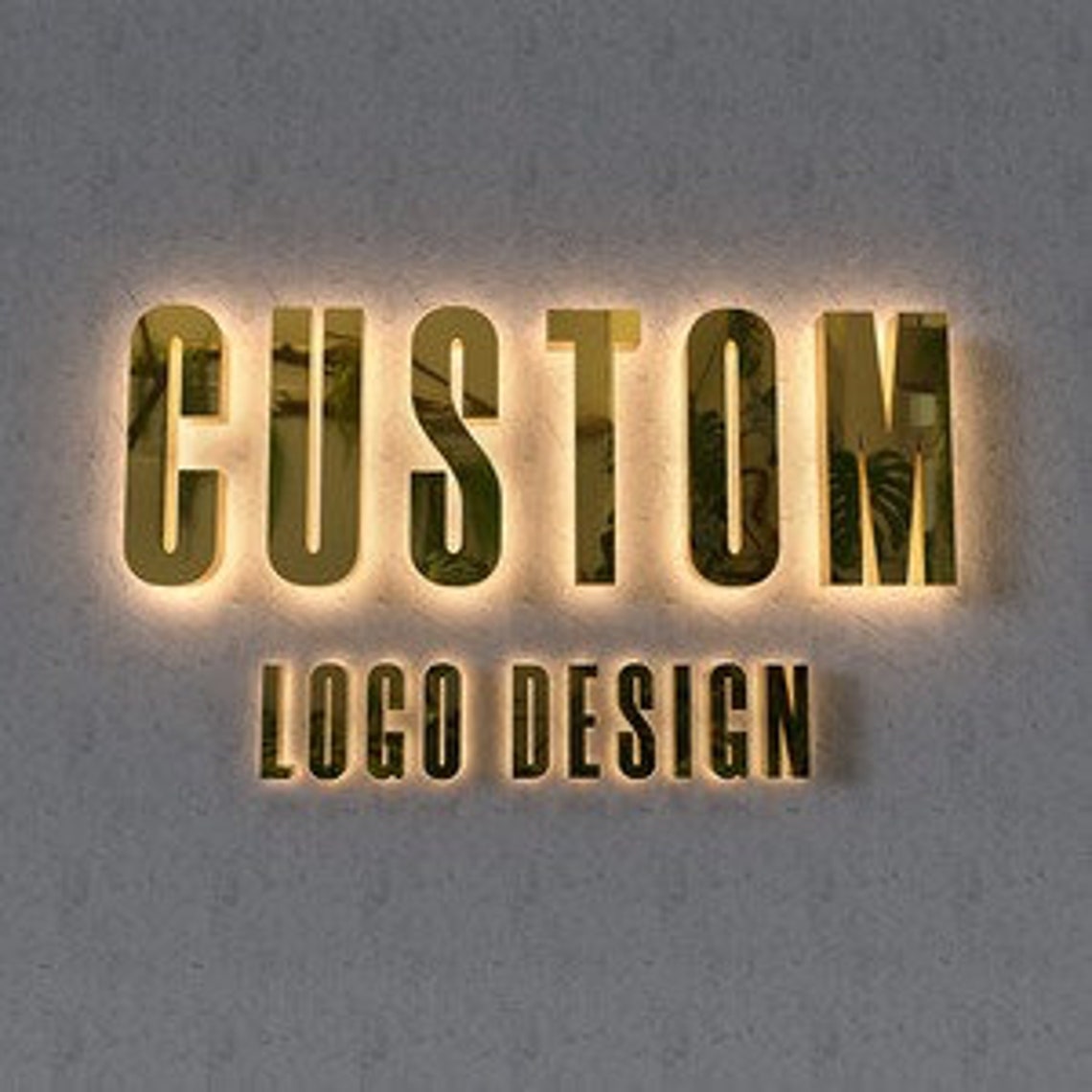 Custom Metal Sign Business Sign 3d Backlit Sign Salon Decor Metal Sign ...