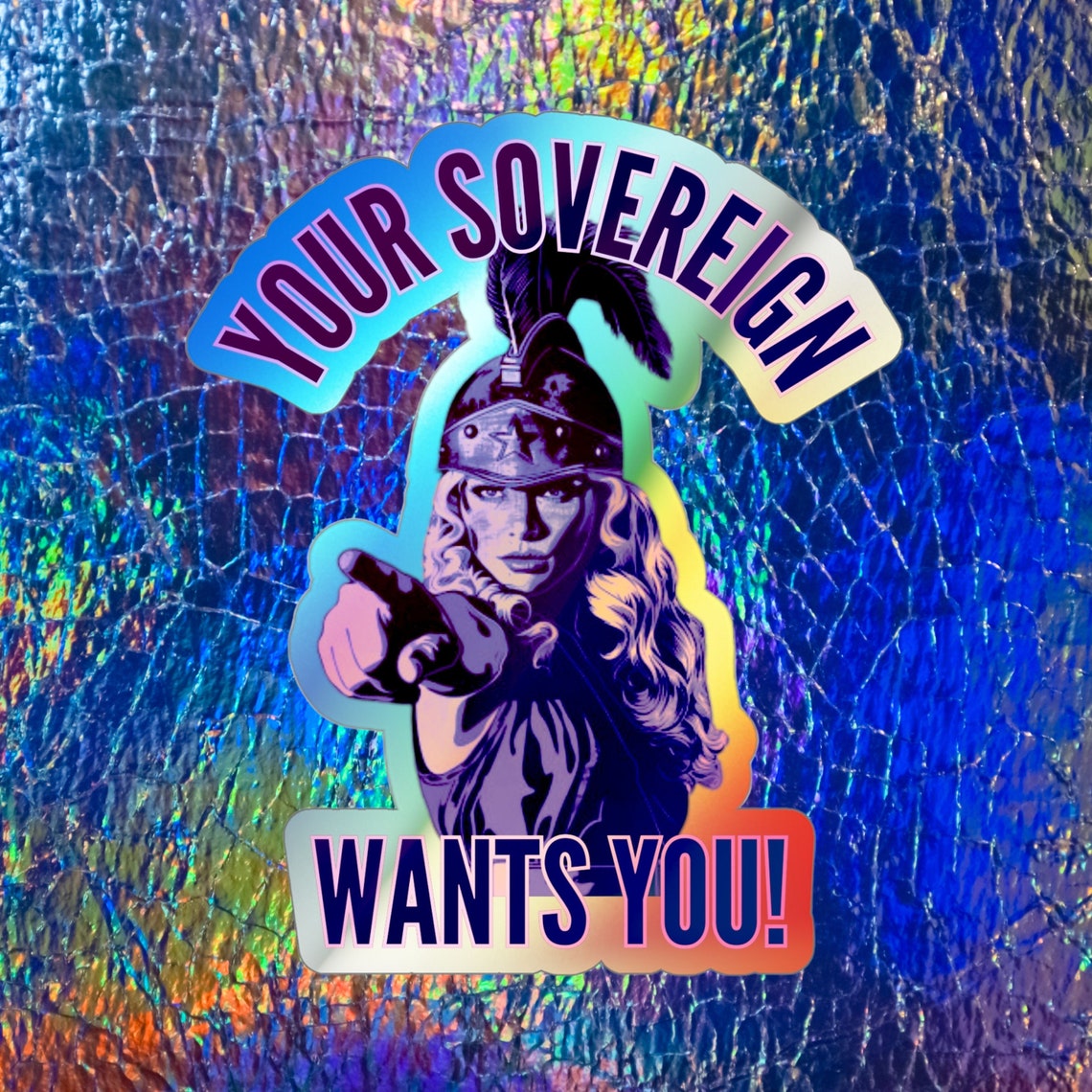 Holographic Sovereign Sticker, Red Rising Sticker, Red Rising Merch ...