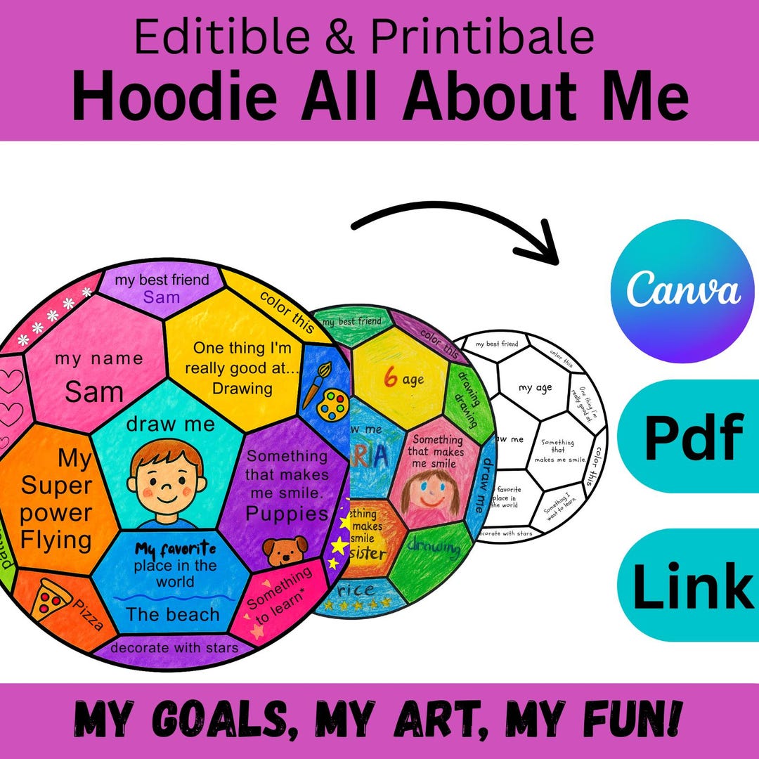 Soccer Ball All About Me Printable: Back to School Icebreaker Activity ...