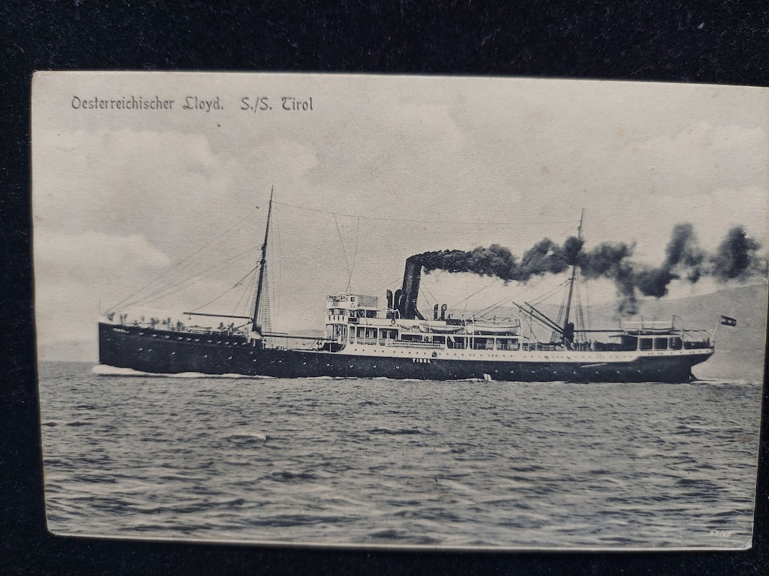 European Sea Fairing, 1900s Ww1 Navy Ship, Austro-hungarian SS Tirol ...