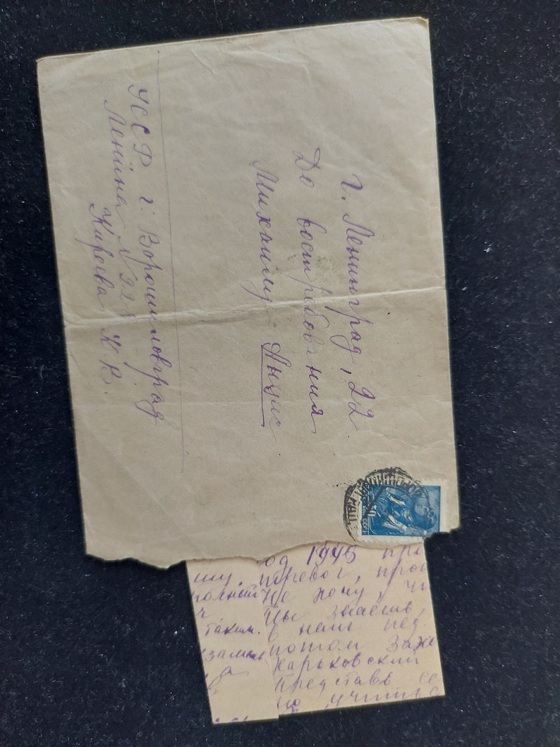 Soviet WW2 Original 1940s Correspondence Letters to Leningrad From ...