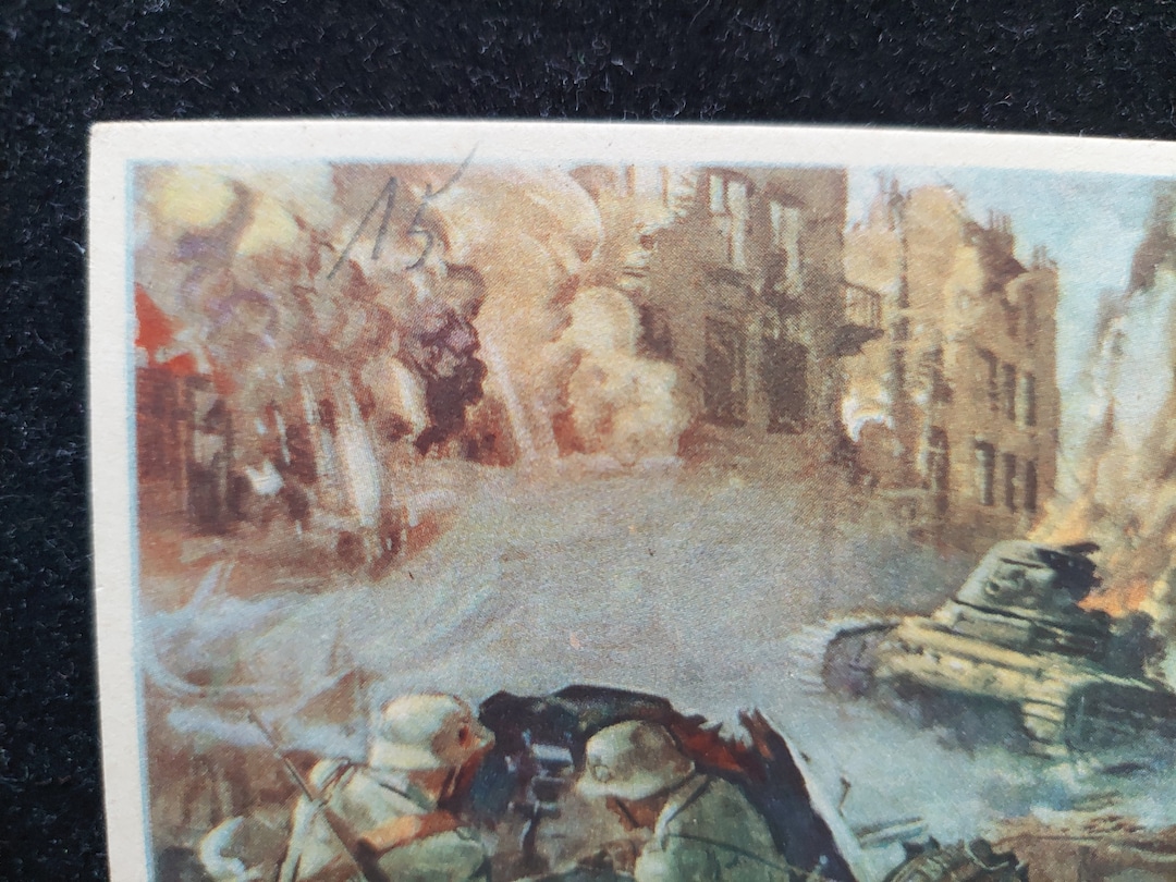 Victor Mundorff Decorative WW2 German Postcard 104 Pak Im Kampf, German ...