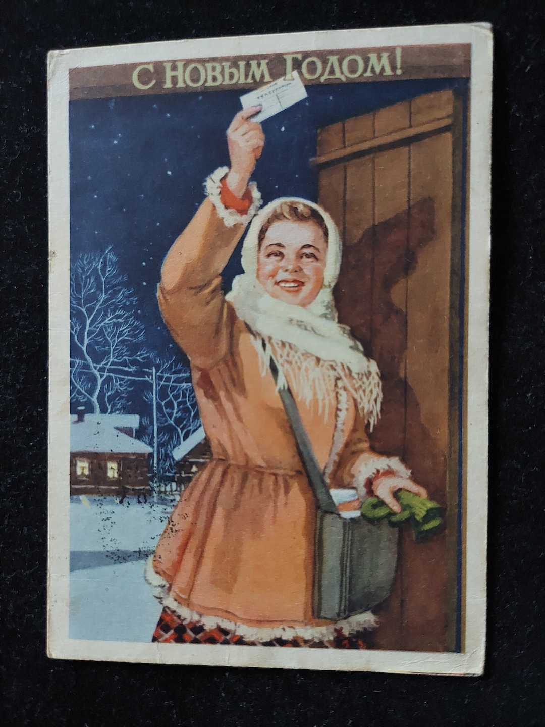 Soviet Colorful Postcard, 1950s Soviet Nostalgia Print, Soviet ...