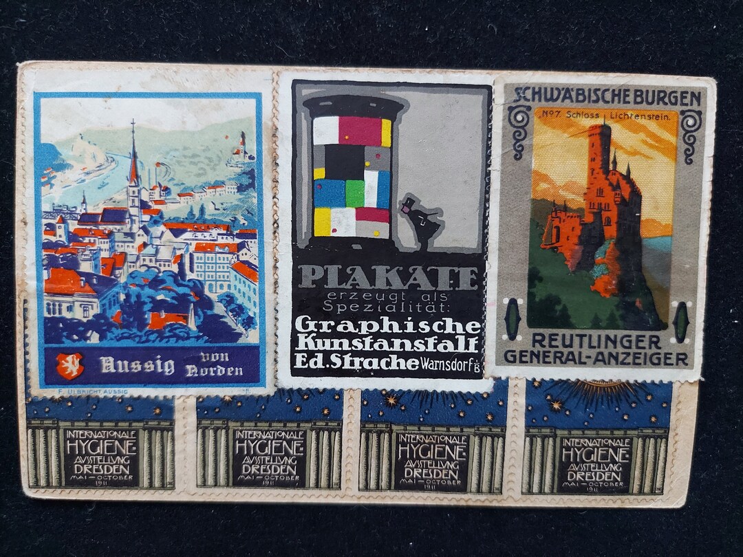 Art Nouveau Illustration Postal Stamps, Art Nouveau Postcard, Art Deco ...