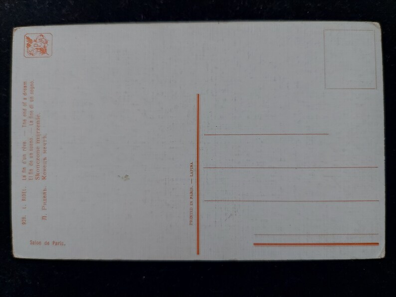 Vintage Glamour Postcard, Romantic Couple Postcard 19 Century Fashion ...