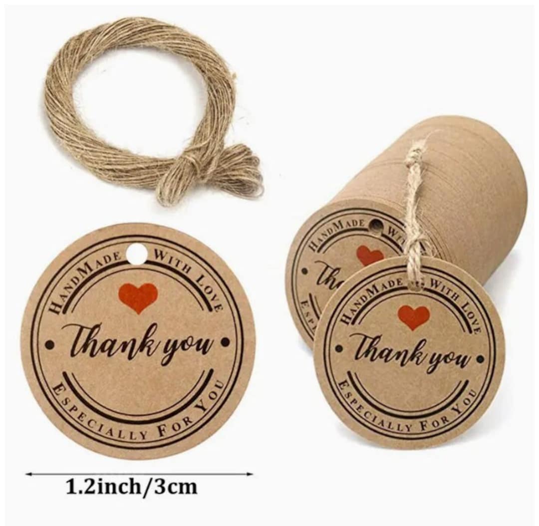 100pcs of DIY Handmade Gift Tags, Brown Kraft Paper Tags, Gifting ...