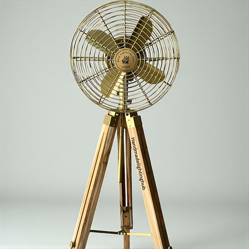 Nautical Floor Fan Pedestal Industrial Tripod Retro Electric - Etsy