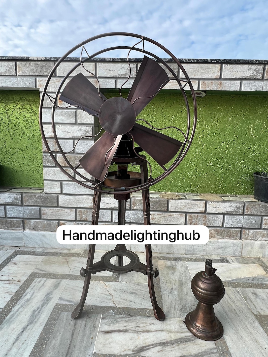 Kerosene Operated Steam Fan Working Collectible Antique Style Stirling ...