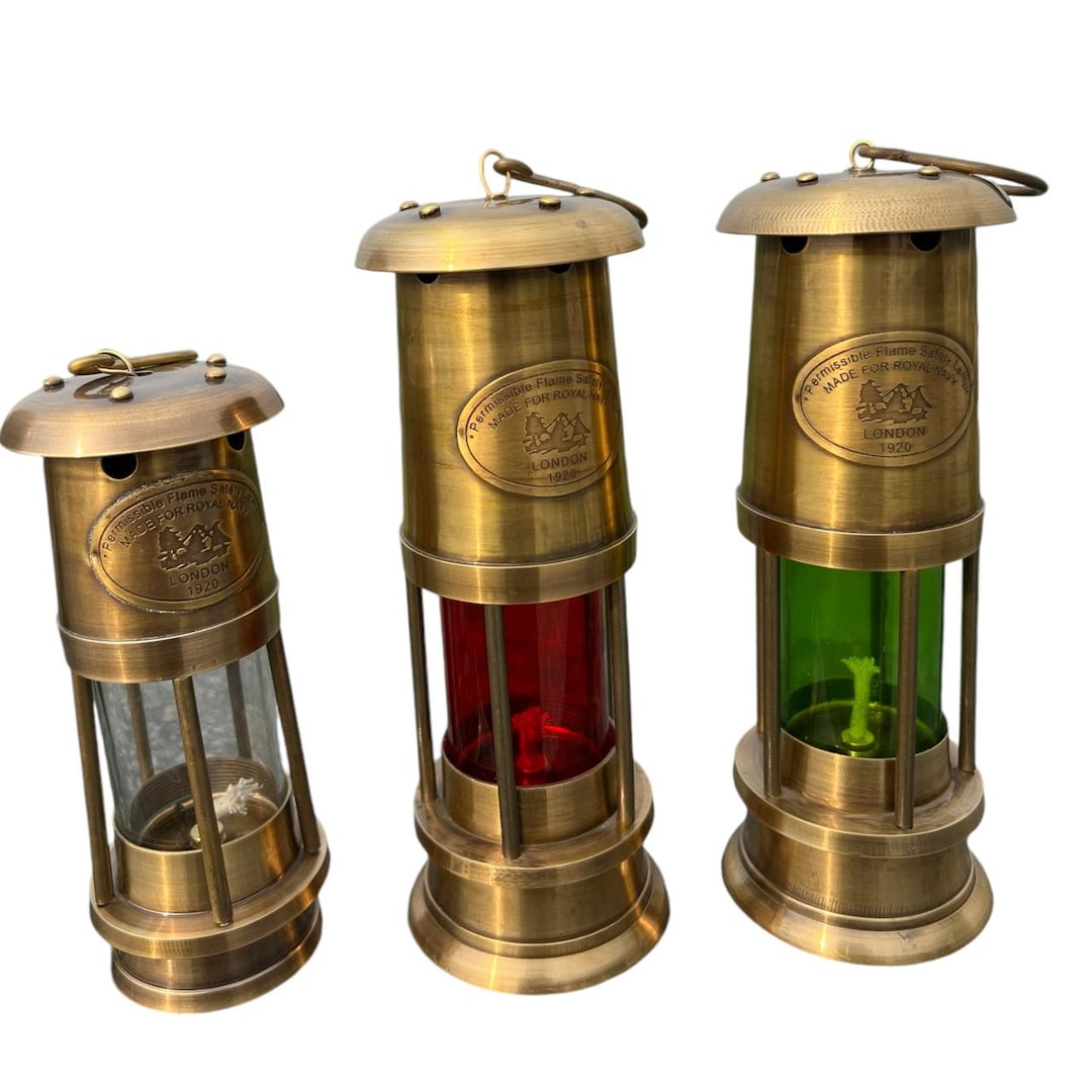 Brass Oil Ship Boat Lantern | 8 Inch Hanging/tabletop Marine Lamp ...