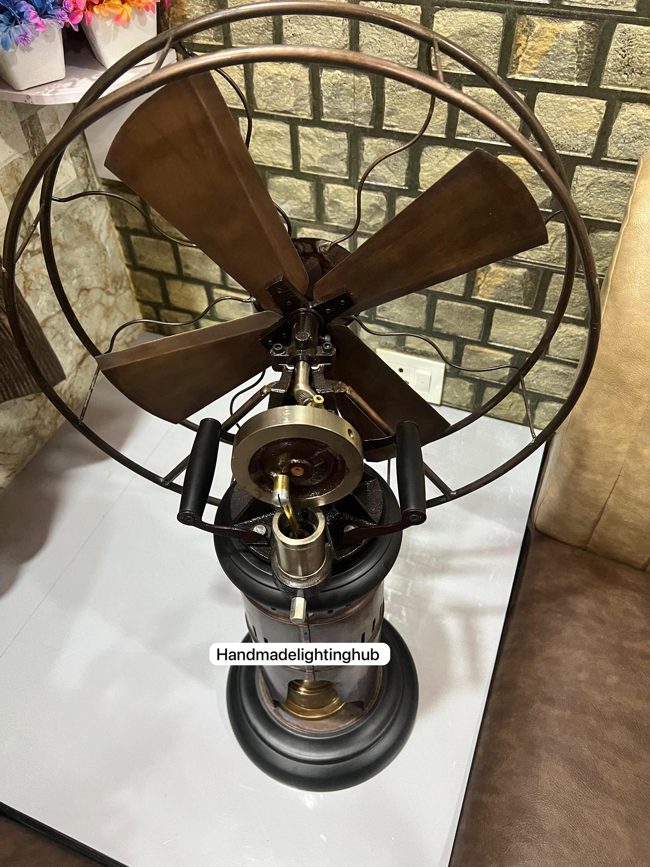 Kerosene Oil Steam Fan | Working Collectible Stirling Engine Steampunk ...