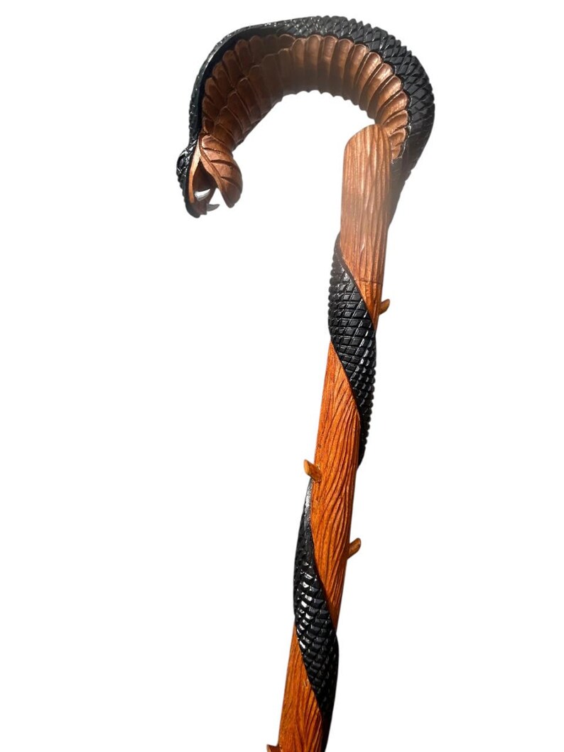 Snake Walking Cane | Wooden Designer Cane for Men & Women - Etsy