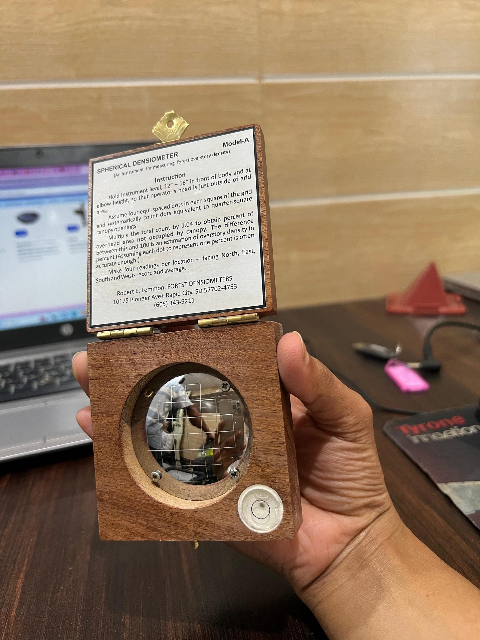 Spherical Densitometer: Forestry Tool for Overstory Density - Etsy