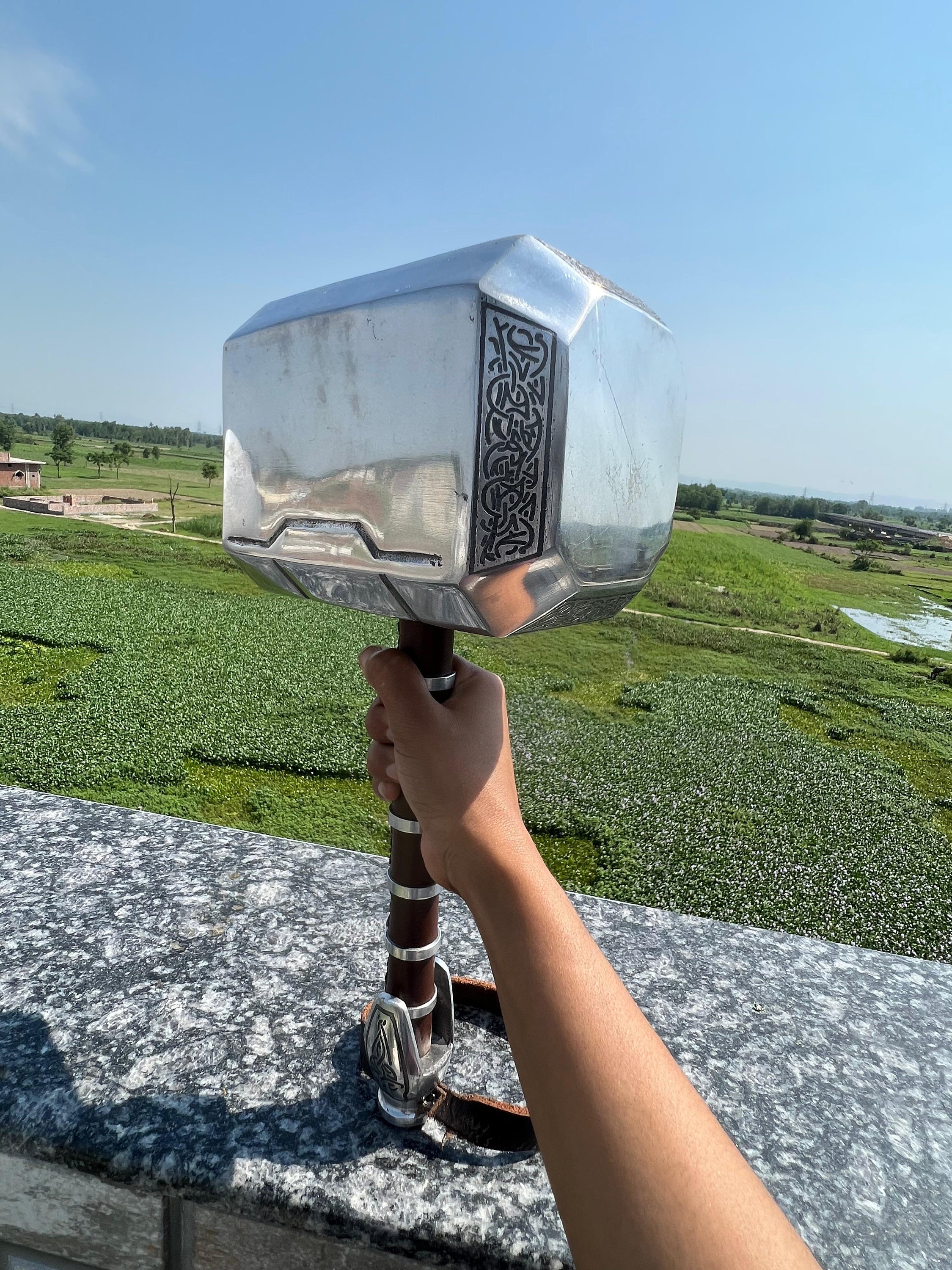 Thor Hammer Replica Metal & Resin Mjolnir Replica for Cosplay and Movie ...