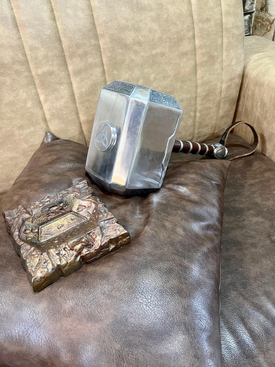 Thor Hammer Replica Metal & Resin Mjolnir Replica for Cosplay and Movie ...