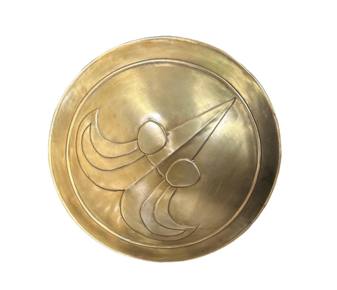24 Inch Medieval Spartan Shield 18 Gauge Mild Steel King Leonidas ...