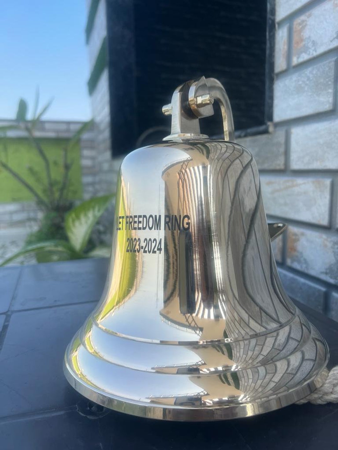 Personalized Brass Antique /golden Bell /brass Ship Bell - Etsy