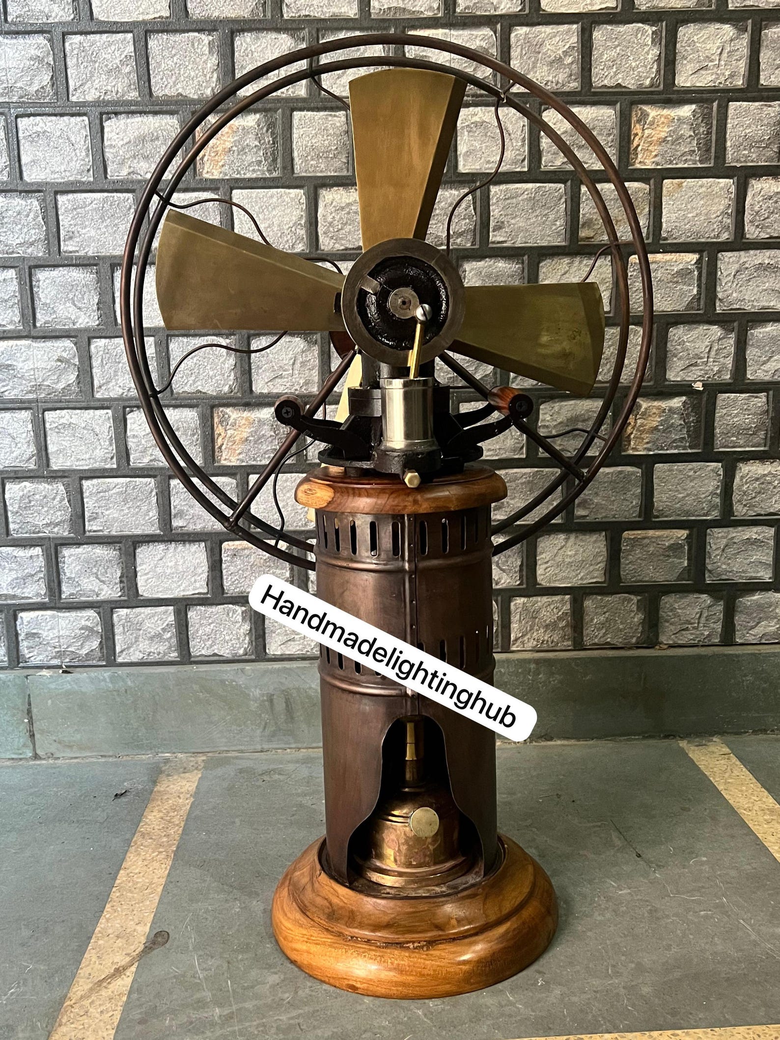 Vintage Inspired Kerosene Operated Steam Fan 27 Inch Working ...