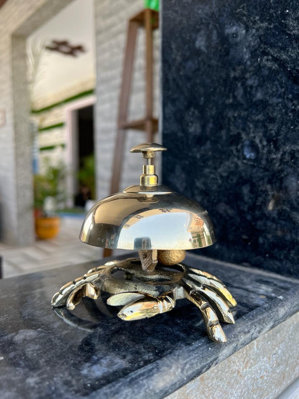 Brass Desk Bell Classic Shop Counter Bell Front Desk Retail Service ...