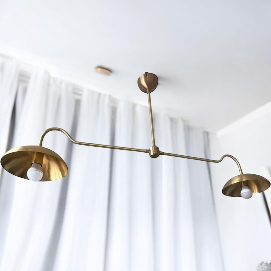Modern 2-light Linear Pendant Chandelier - Etsy