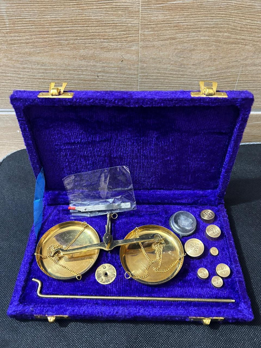 Brass Weighing Scale -goldsmith Balance Scale With Box | Brass Antique ...