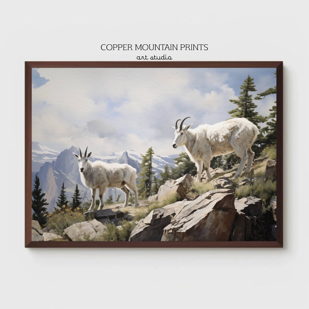 Mountain Goats Watercolor Art for Samsung Frame TV (digital Download ...