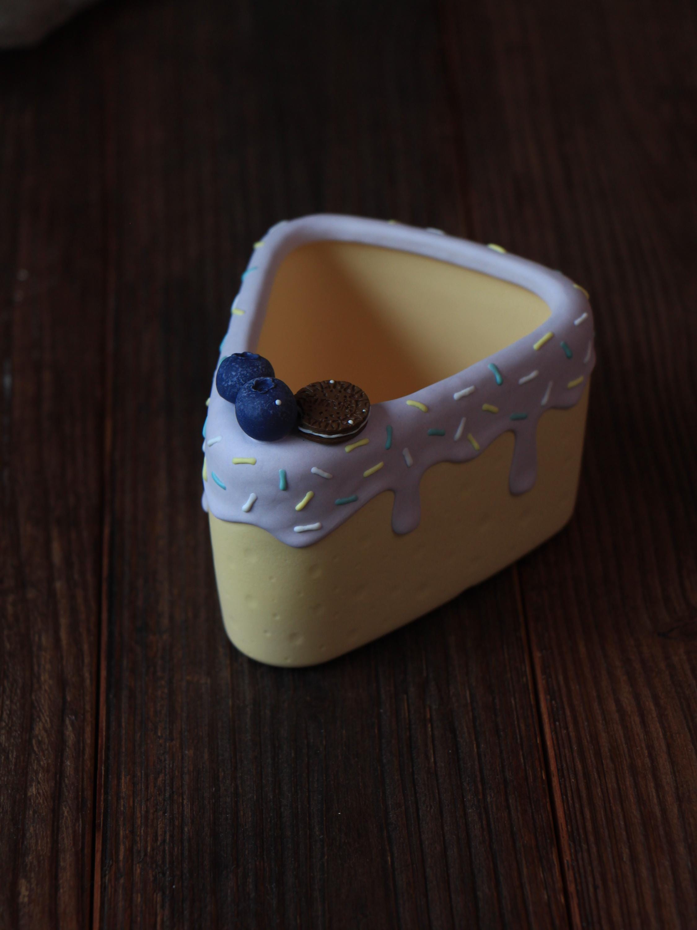 Handmade Ceramic Cake Planter: Dessert Lover Gift - Etsy