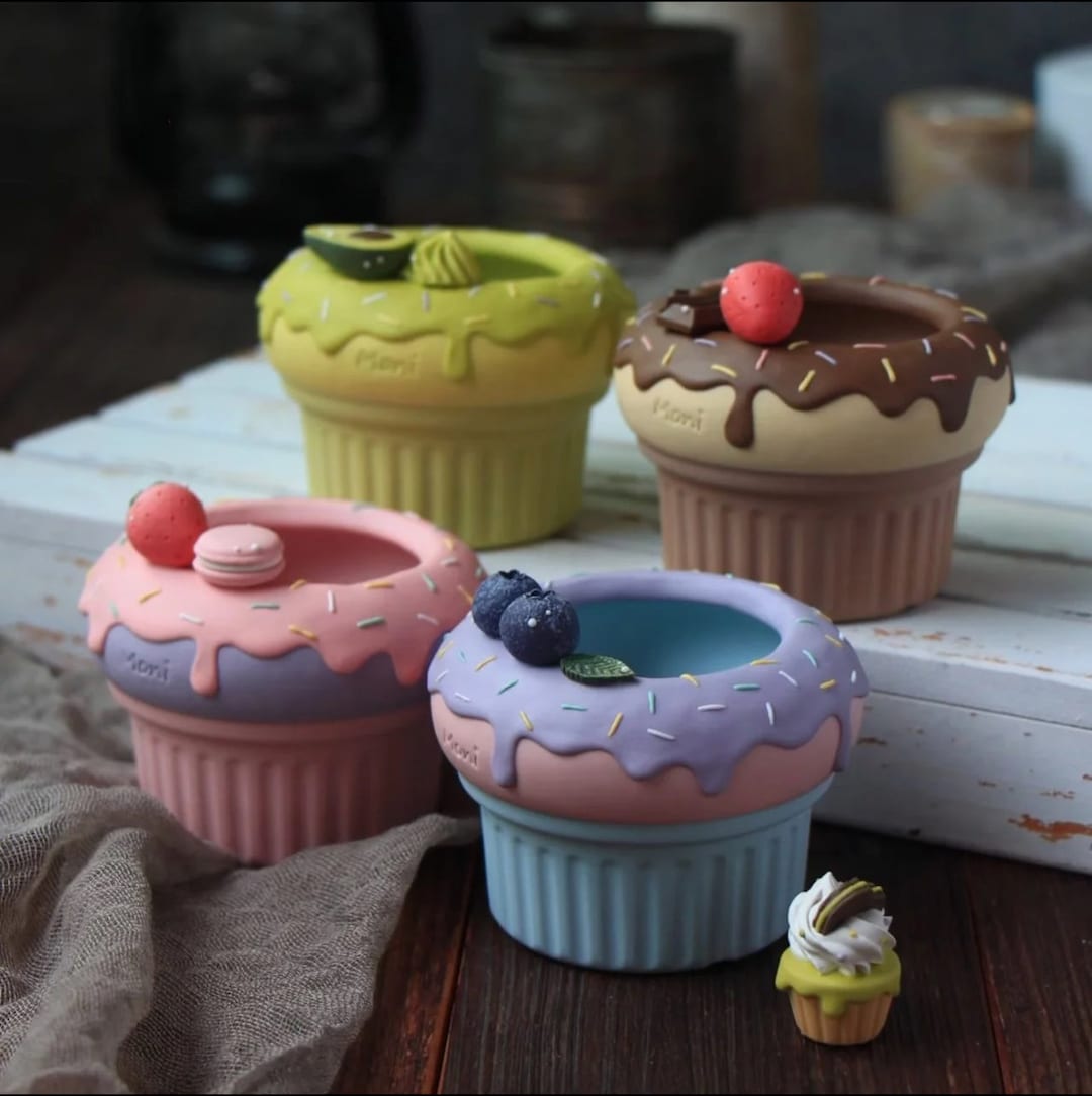 Handmade Ceramic Cupcake Planter, Dessert Decor, Succulent Pot - Etsy UK