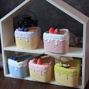 Handmade Ceramic Cake Planter: Dessert Lover Gift - Etsy