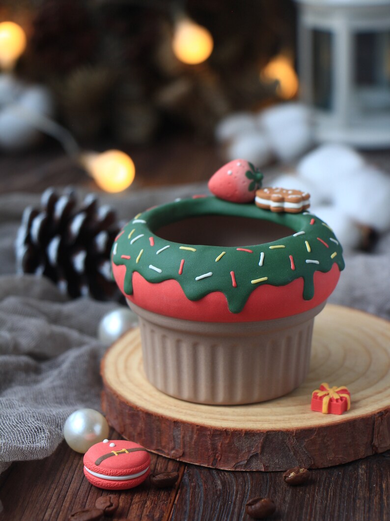 Cute Dessert Planter Hand-made Ceramic Cupcake Pot Pink - Etsy