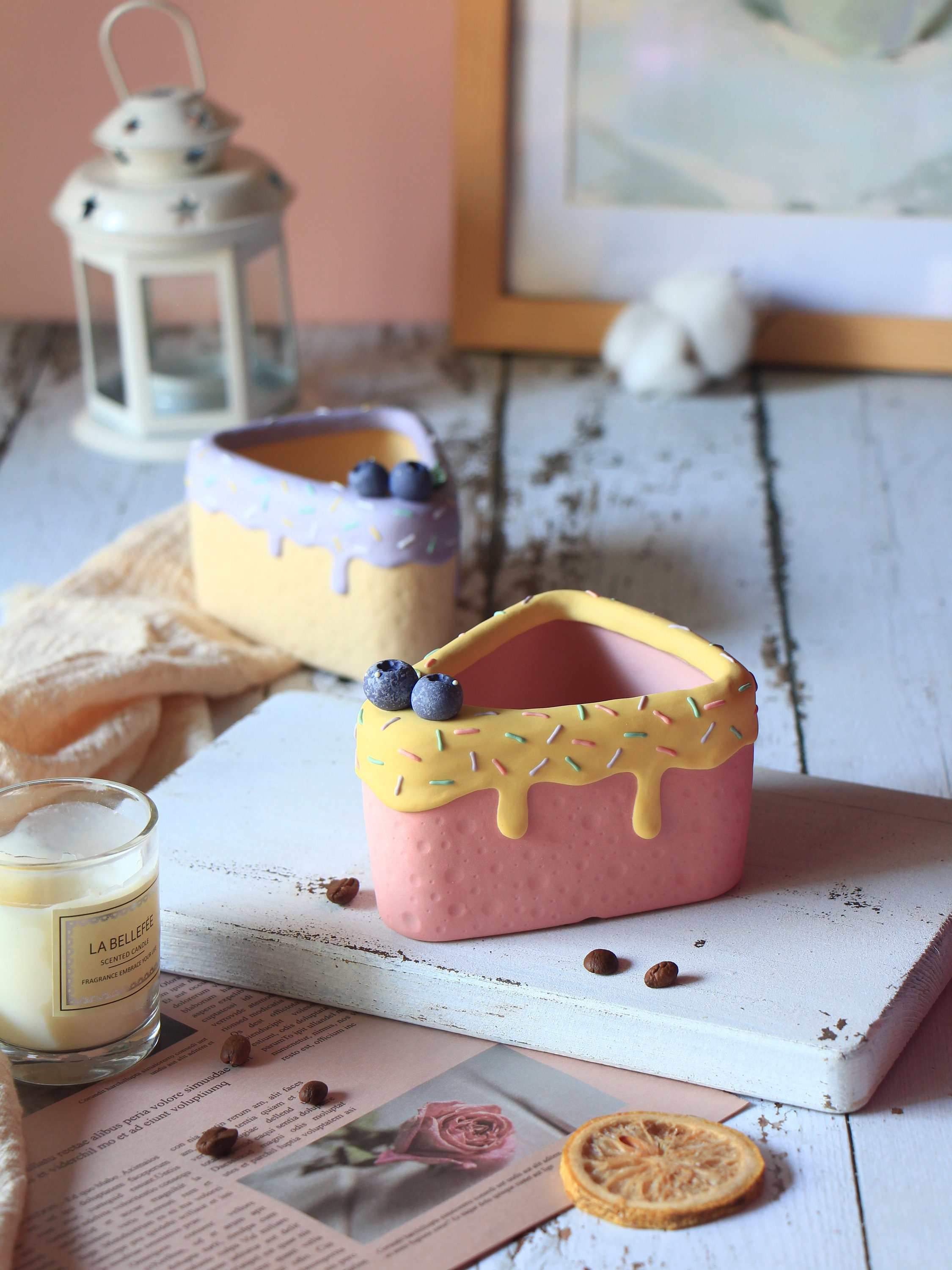 Handmade Ceramic Cake Planter: Dessert Lover Gift - Etsy