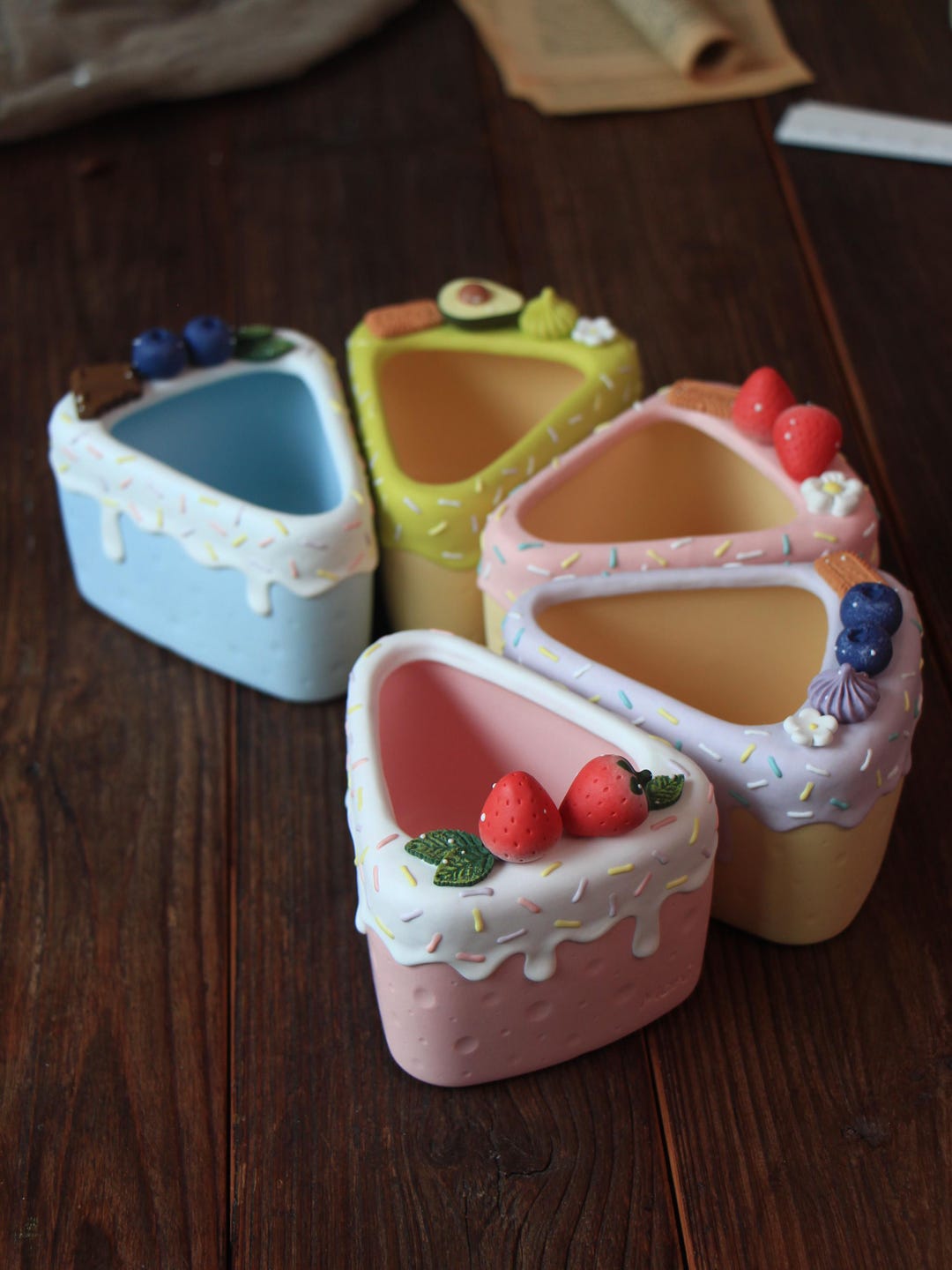 Handmade Ceramic Cake Planter: Dessert Lover Gift - Etsy