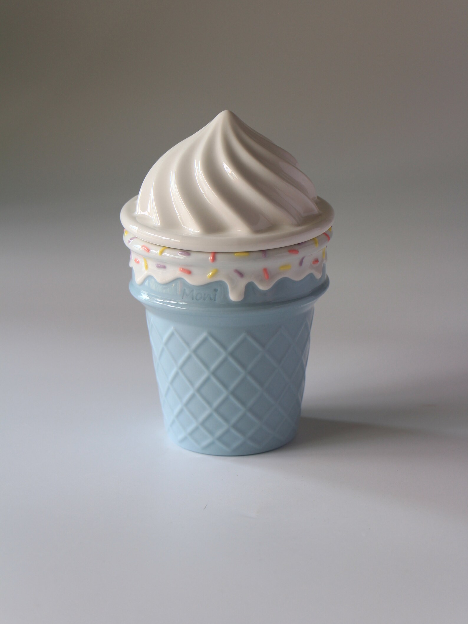 Handmade Ice Cream Cone Mug With Lid: Ceramic Dessert Cup - Etsy UK