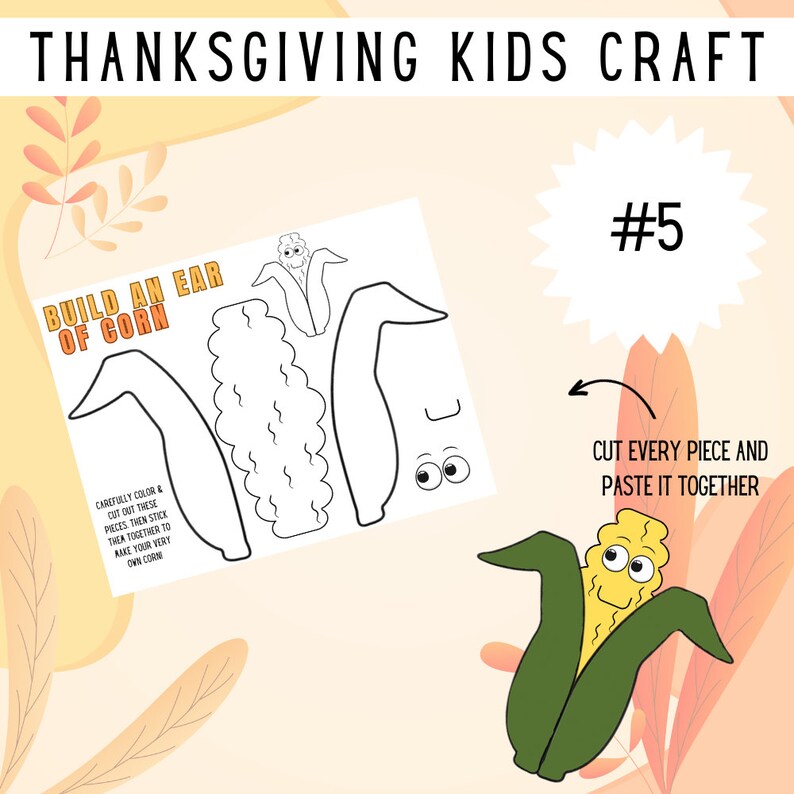 Printable Thanksgiving Crafts for Kids | Thanksgiving Printable ...