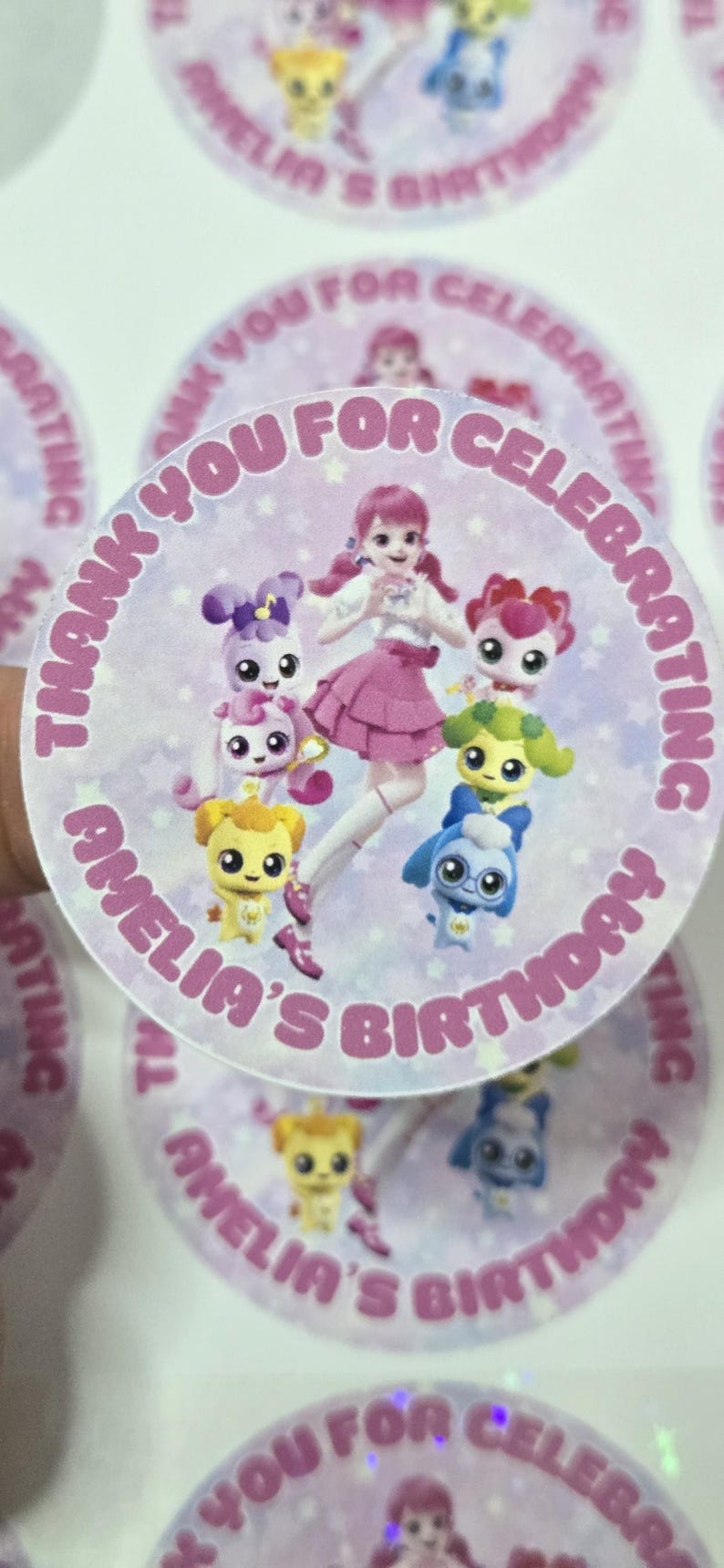 Custom Party Favor Stickers, Children's Birthday Party Stickers, Favor ...