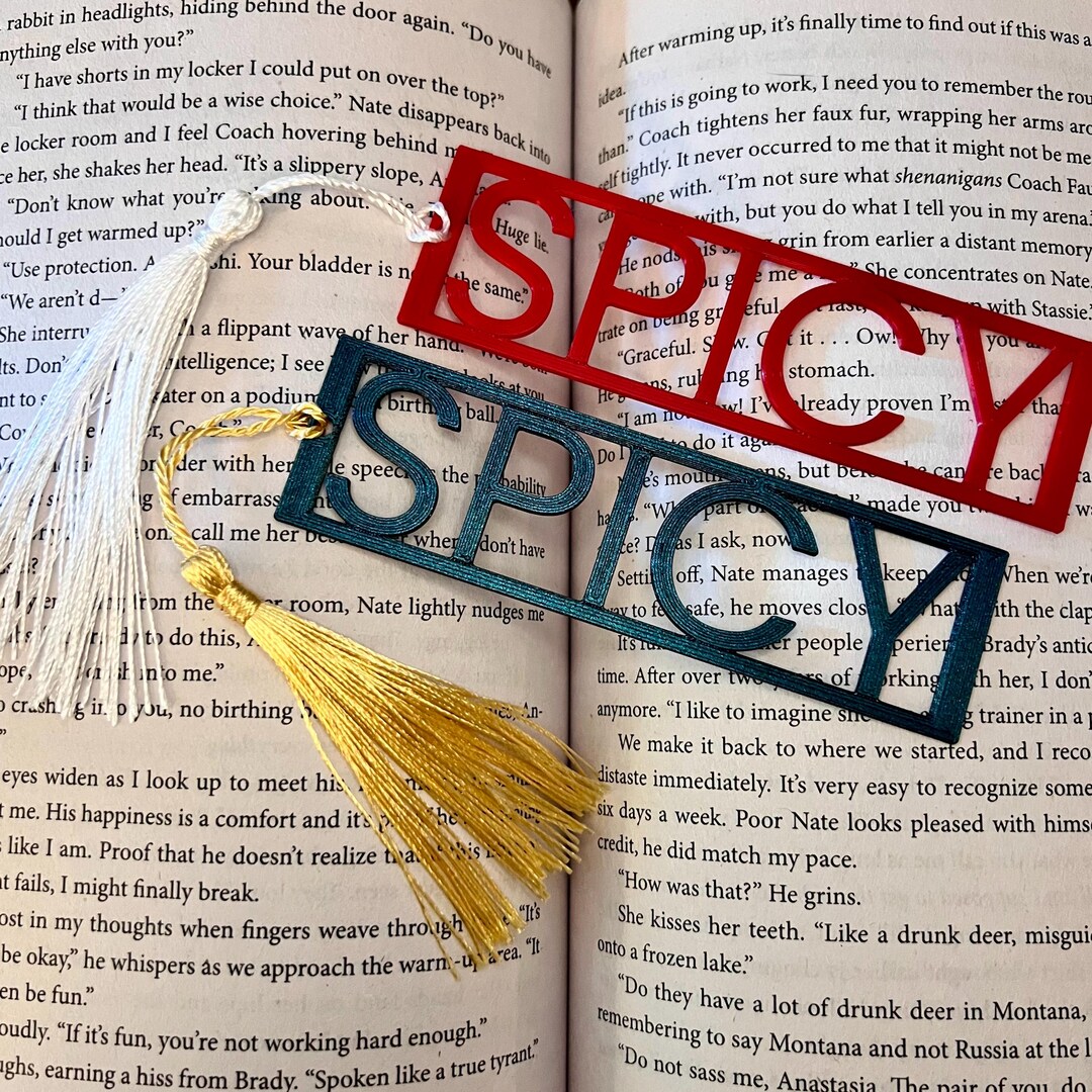 SPICY Bookmark | 3D Printed - Etsy