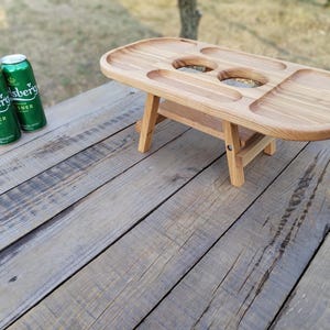 Portable Beer Drink Table, Personalized Beer Bottle Holder, Unique Beer ...