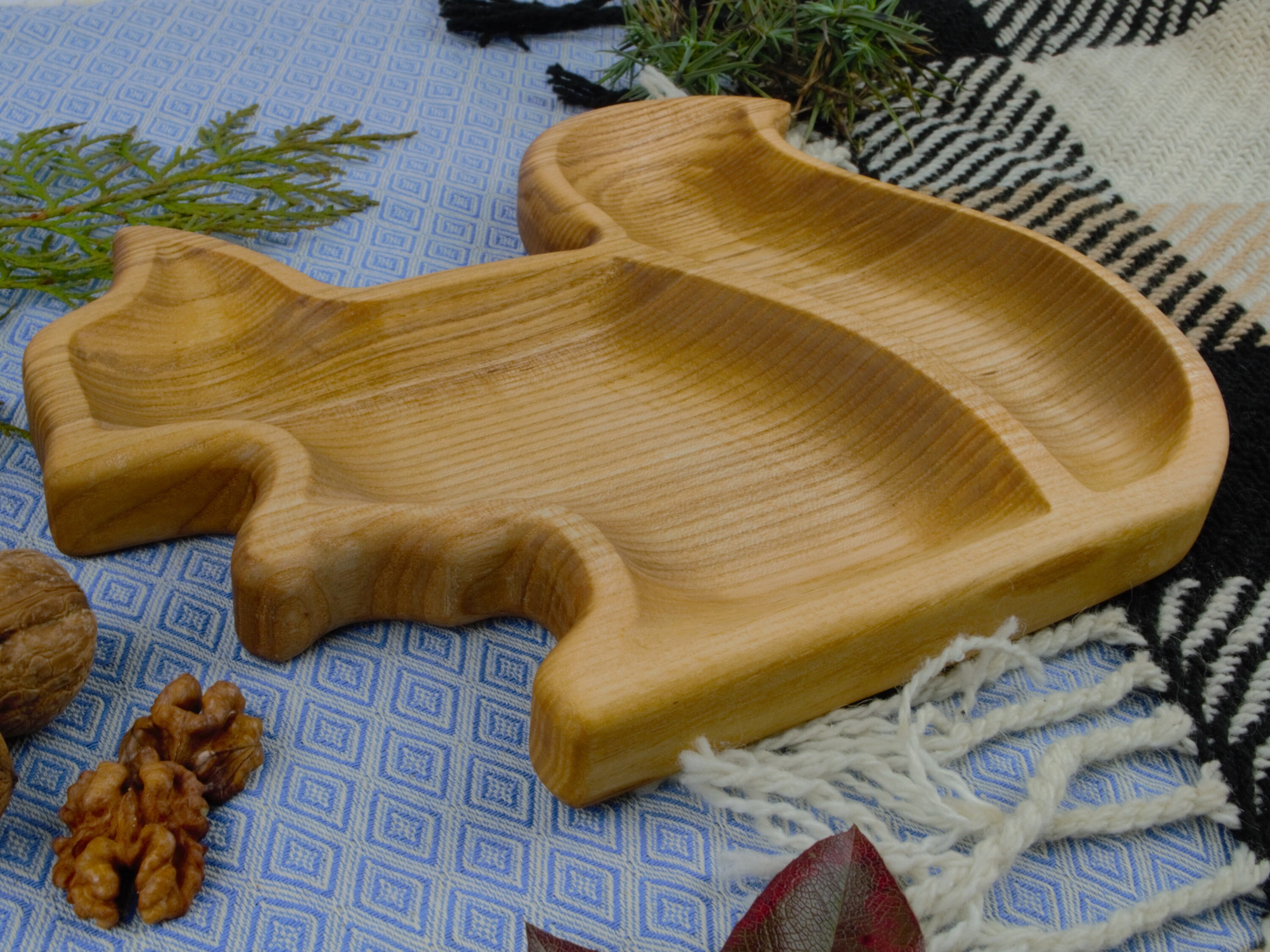 Wooden Serving Bowls, Plate Squirrel Shape, Kids Snack Tray - Etsy
