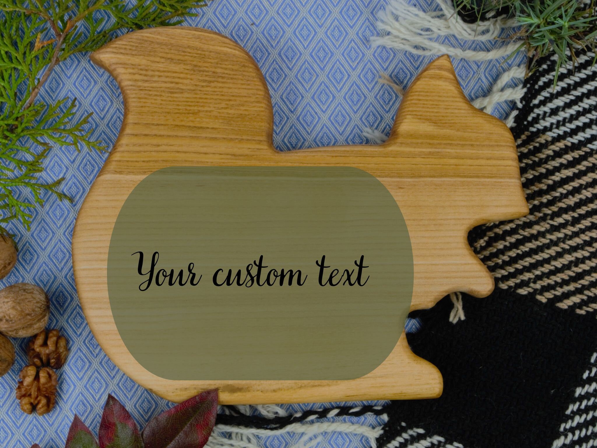 Wooden Serving Bowls, Plate Squirrel Shape, Kids Snack Tray - Etsy