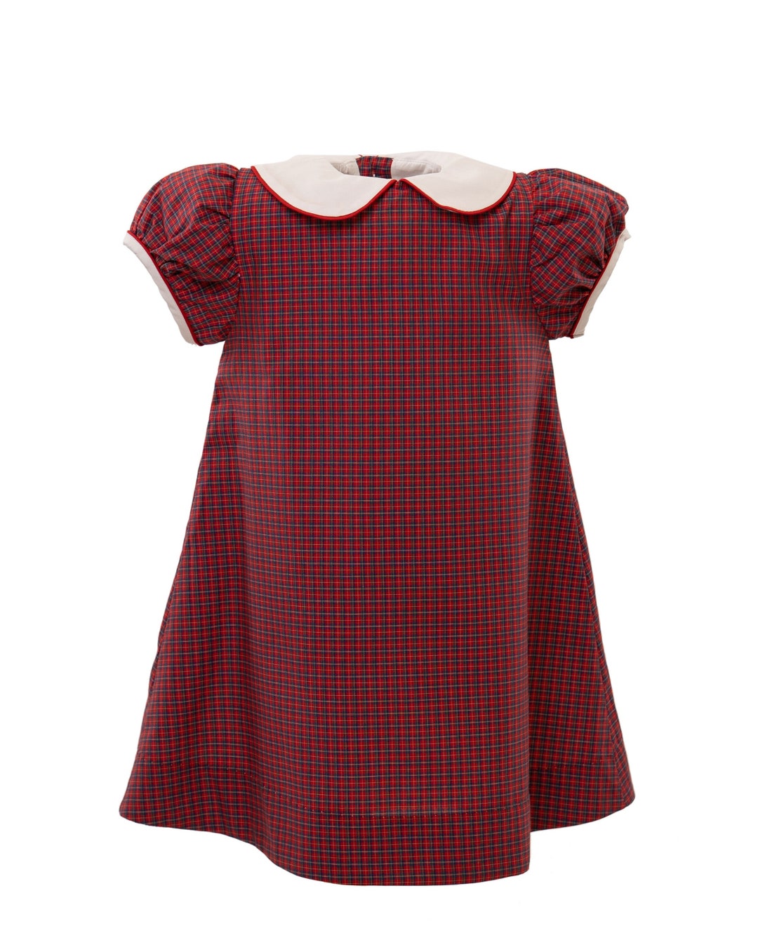 Little Girls Red Plaid Dress Milla Kaye A-line Dress in Tartan Red ...