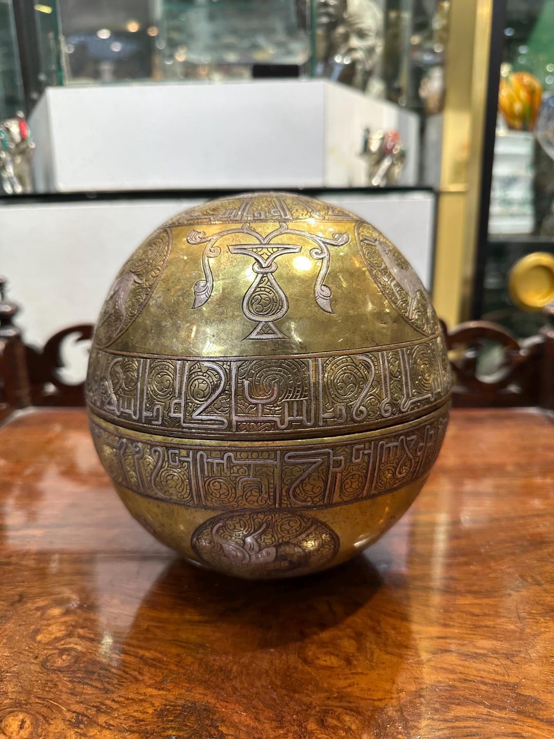 Antique Islamic Period Bronze and Silver Inlaid Bronze Bird, With ...