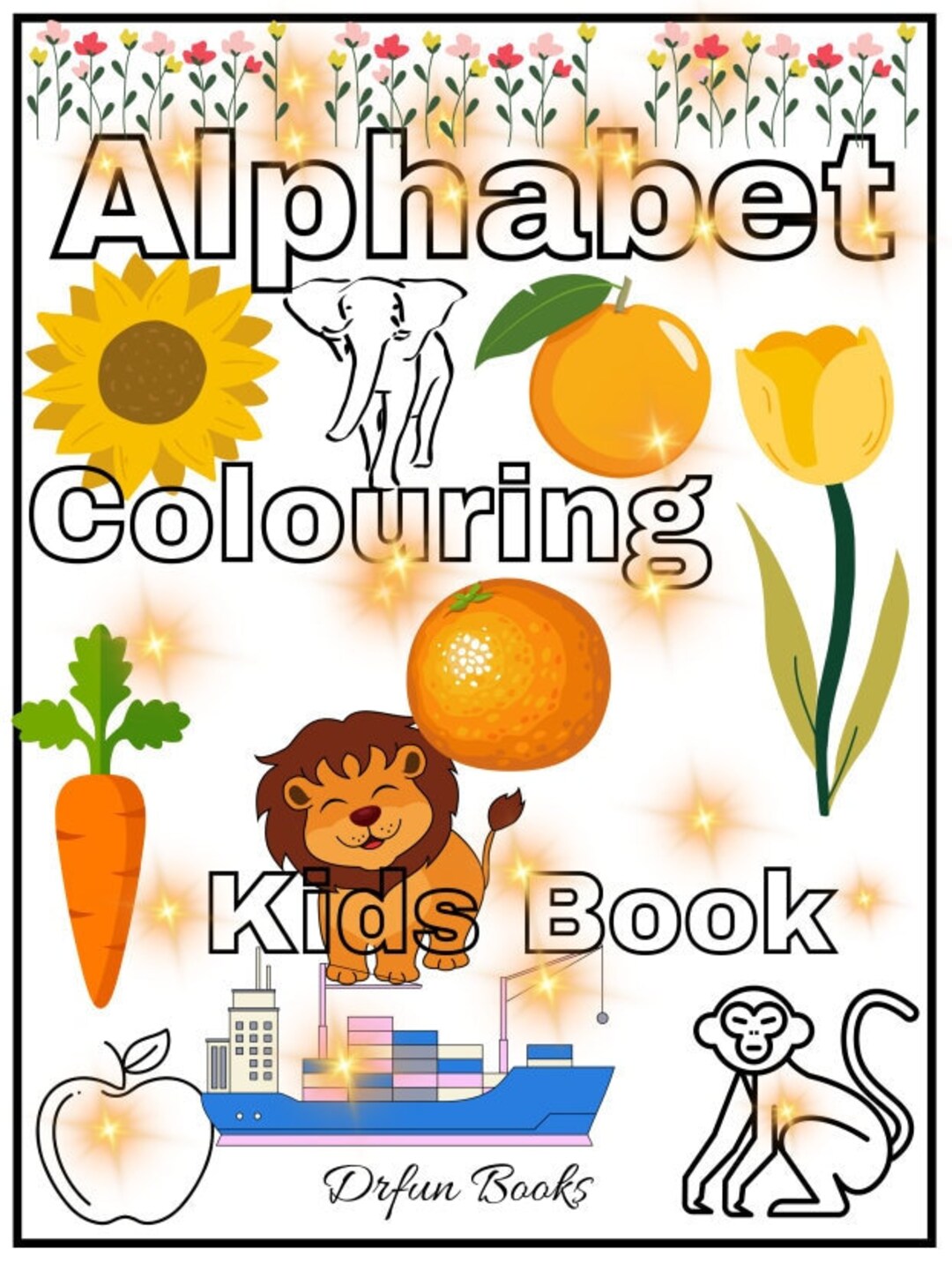 Alphabet Colouring Kids Book - Etsy