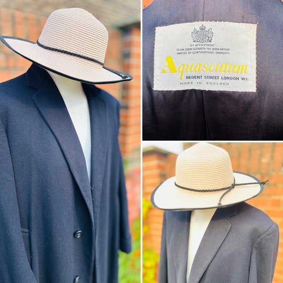 ORIGINAL 1960s Navy Wool Coat, True Vintage Overcoat,… - Gem