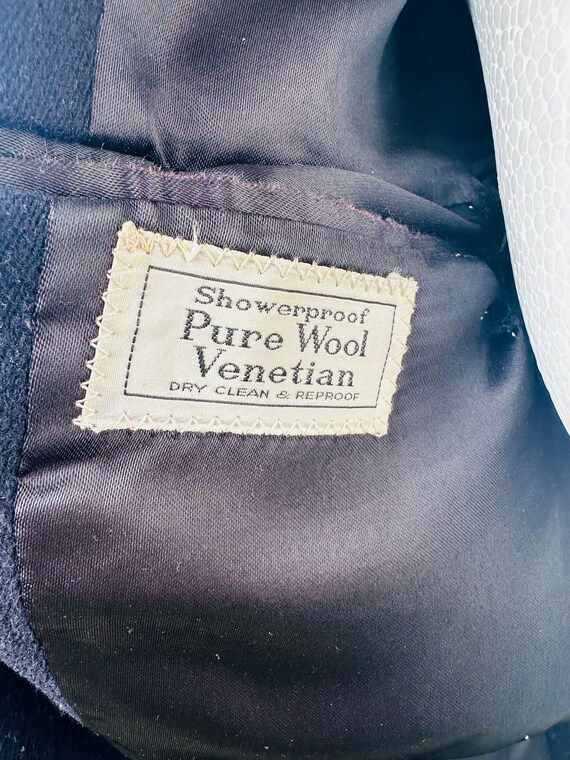 ORIGINAL 1960s Navy Wool Coat, True Vintage Overcoat,… - Gem