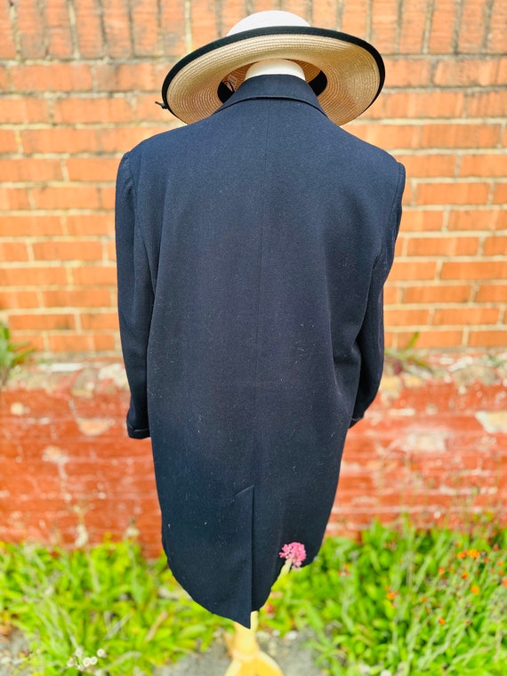 ORIGINAL 1960s Navy Wool Coat, True Vintage Overcoat,… - Gem
